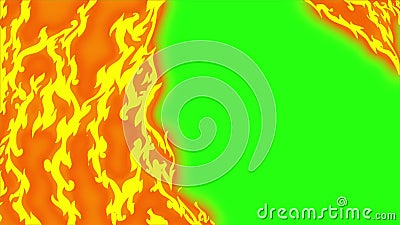 Loop Animation Lightning on Green Screen Background Stock Video - Video ...