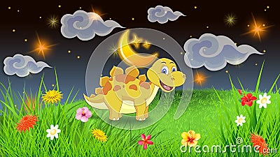 LOOP ANIMATION, LULLABY BACKGROUND.AUTHOR S ANIMATION Stock Video ...