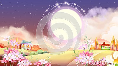 LOOP ANIMATION, LULLABY BACKGROUND.AUTHOR S ANIMATION Stock Footage ...