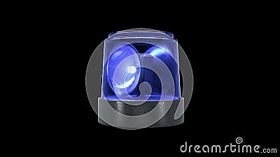 Loop Blue Warning Light with Spots and Alpha Channel Stock Footage ...