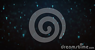 Loopable Abstract Background with Cross Icons. Stock Footage - Video of ...