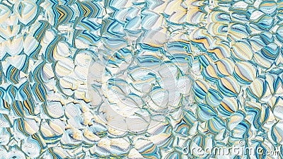 Loopable Abstract Blue and Orange Small Swirl Pattern Rotating on White ...