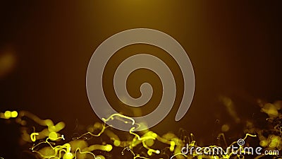 Loopable Yellow Gold Energy Light Strings Waves With Flares And Copy ...