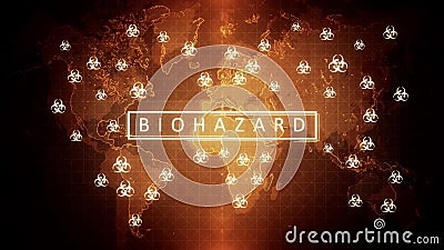 Looped Video of a Global Problem of Biohazard. Stock Video - Video of ...