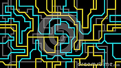 Looping Seamless Circuit Maze Background. Royalty-Free Stock Photo ...