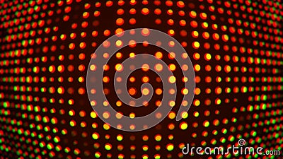 Looping Wave of a Blinking Red LED Screen Lights Stock Footage - Video ...