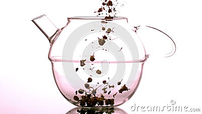 Herbal tea and teapot stock footage. Video of beverage - 66322810