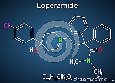 Loperamide, Long-acting Synthetic Antidiarrheal Molecule. Structural ...