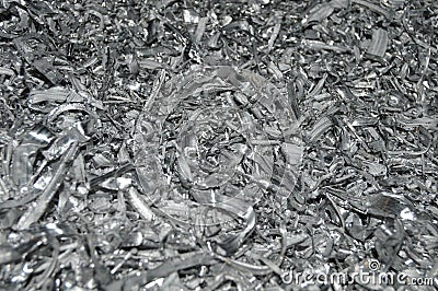 Lot Of Small Pieces Of Aluminum. Metal Scrap Stock Photo - Image: 59234481