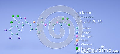 Lotilaner Molecule, Molecular Structures, Isoxazoline Ectoparasiticide ...