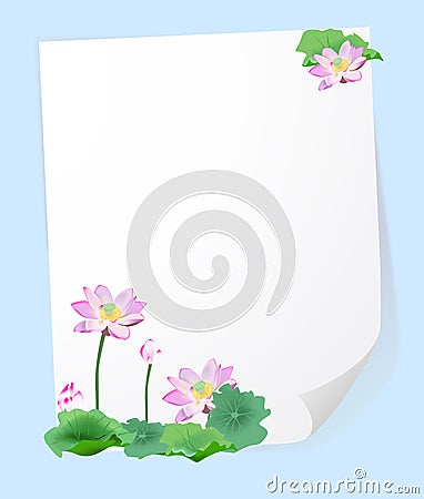 Lotus Flower Frame Stock Images - Image: 5098554