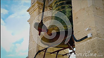 Loud Bells on the Tower. Video with Sound Stock Video - Video of ...
