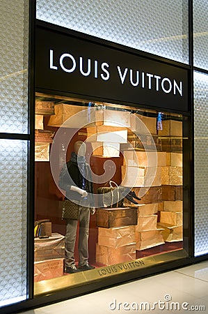 Louis Vuitton Shop Window Display Editorial Photo | CartoonDealer.com ...