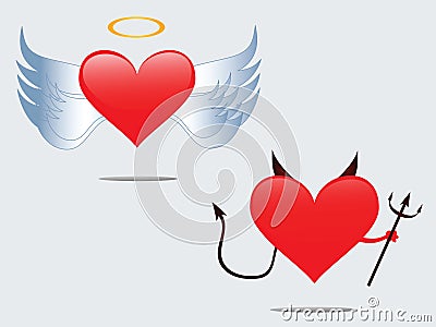 Love Angel And Devil Royalty Free Stock Photos - Image: 7408888