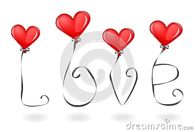 Love And Balloons Royalty Free Stock Photo - Image: 21908445