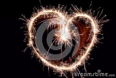 Wave heart sparkler stock image. Image of explode, romance - 1628933