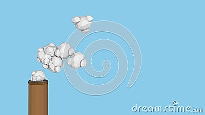 Low Poly Smoke 3d Animation. Stock Video - Video of chemical, pollution ...