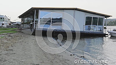 Low Tide Pontoon Restaurant Stock Footage - Video of float, angle ...