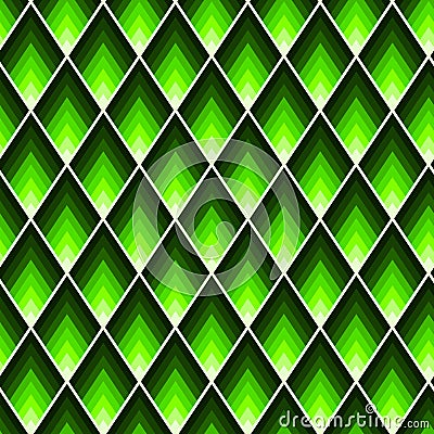 Lozenges Seamless Pattern. Modern UFO Green Colored Geometric Tile ...