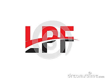 LPF Letter Initial Logo Design Vector Illustration | CartoonDealer.com ...