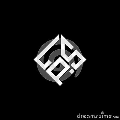 LPS Letter Logo Design On Black Background. LPS Creative Initials ...