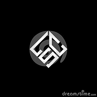 LSC Letter Logo Design On Black Background. LSC Creative Initials ...