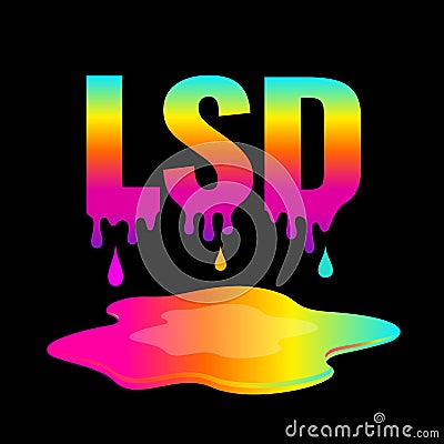 Lsd Psychedelic Poster Design Vector Illustration | CartoonDealer.com ...