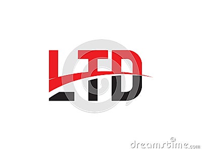 LTD Letter Initial Logo Design Vector Illustration | CartoonDealer.com ...