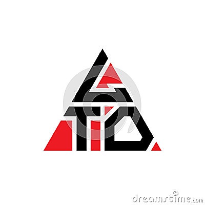 LTO Triangle Letter Logo Design With Triangle Shape. LTO Triangle Logo ...