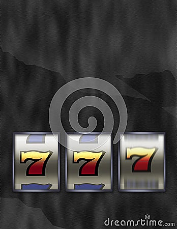 Lucky 777 Jackpot Slot Machine Royalty Free Stock Images - Image: 5254369