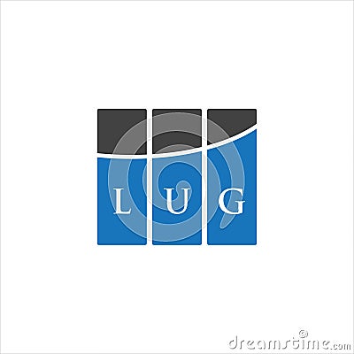 LUG Letter Logo Design On WHITE Background. LUG Creative Initials ...