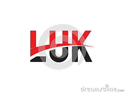 LUK Letter Initial Logo Design Vector Illustration | CartoonDealer.com ...