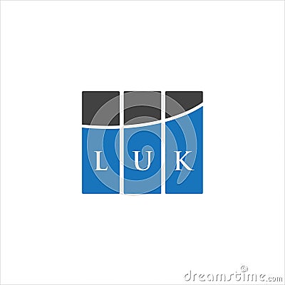 LUK Letter Logo Design On WHITE Background. LUK Creative Initials ...