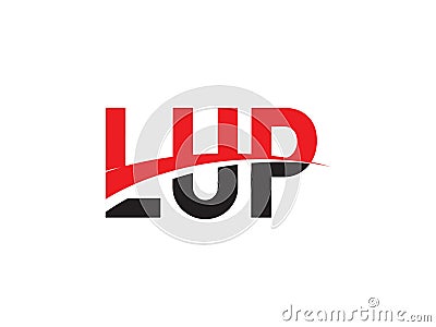 LUP Letter Initial Logo Design Cartoon Vector | CartoonDealer.com ...