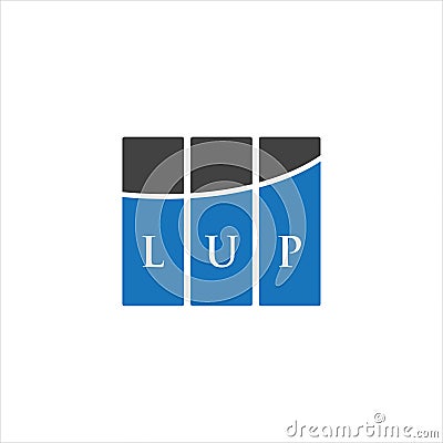 LUP Letter Logo Design On WHITE Background. LUP Creative Initials ...