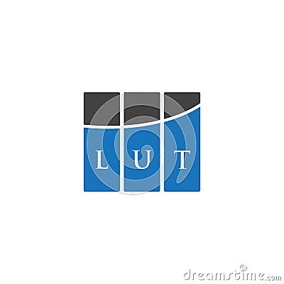LUT Letter Logo Design On WHITE Background. LUT Creative Initials ...