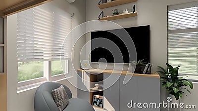 Luxurious Apartment Interior Design 3d Visualization. Modern ...