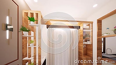 Luxurious Apartment Interior Design 3d Visualization. Modern ...