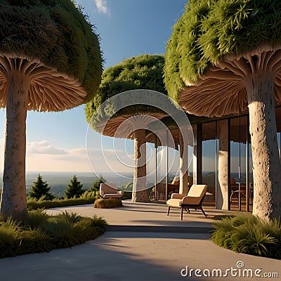 Luxurious Mushroom Building Royalty-Free Stock Photo | CartoonDealer ...