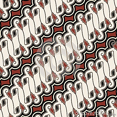 Luxury Batik Parang Seamless Pattern Cartoon Vector | CartoonDealer.com ...