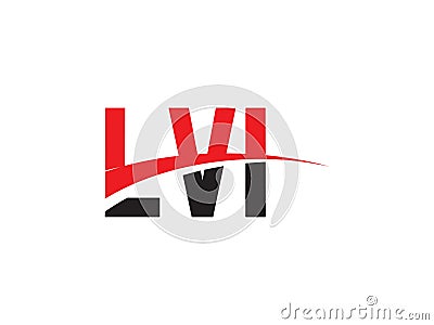 LVI Letter Initial Logo Design Vector Illustration | CartoonDealer.com ...