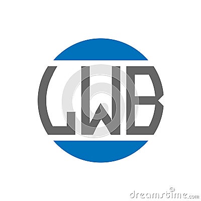LWB Letter Logo Design On White Background. LWB Creative Initials ...