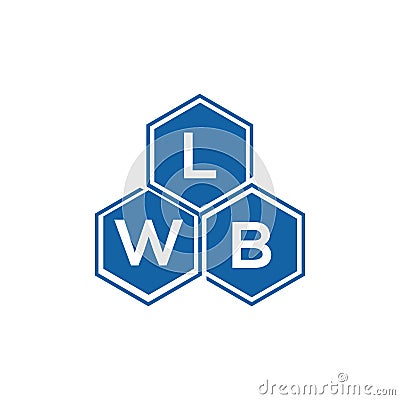 LWB Letter Logo Design On White Background. LWB Creative Initials ...