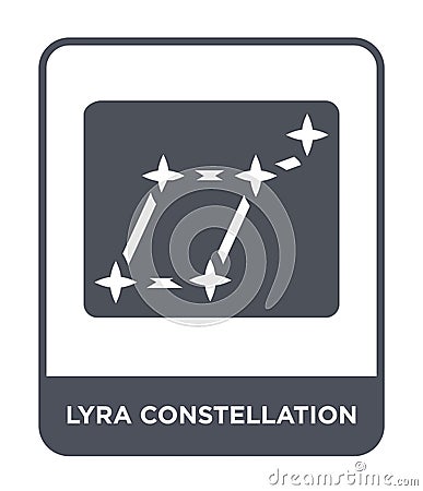 Lyra Constellation Icon In Trendy Design Style. Lyra Constellation Icon ...