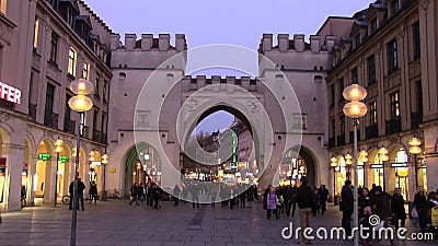Stadttor HD Karlstor, München Stock Footage - Video von bogen ...