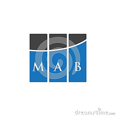 MAB Letter Logo Design On WHITE Background. MAB Creative Initials ...