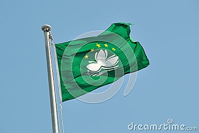 Macau Flag Stock Photography - Image: 21235702