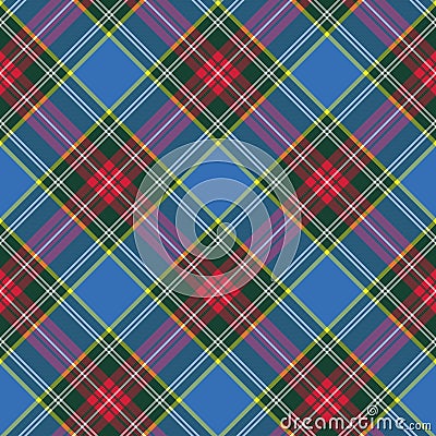 Macbeth Tartan Kilt Fabric Texture Diagonal Seamless Pattern Vector ...