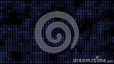 Machine Code 0 and 1 Matrix Background, Computer Digital World Wall Zoom Stock Video - Video of ...