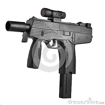Machine Gun With Laser Sight Stock Photo - Image: 51040652